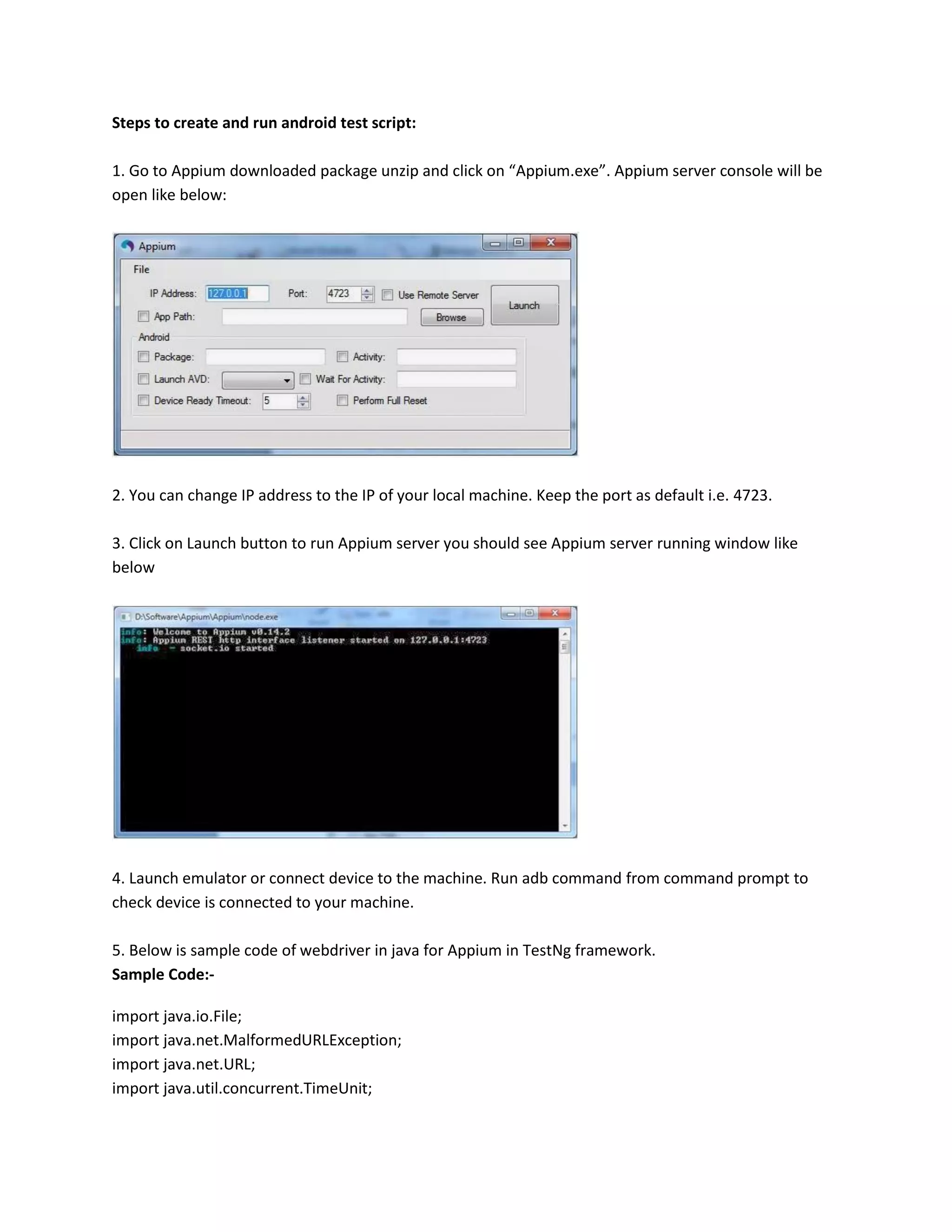 Appium understanding document | PDF | Free Download