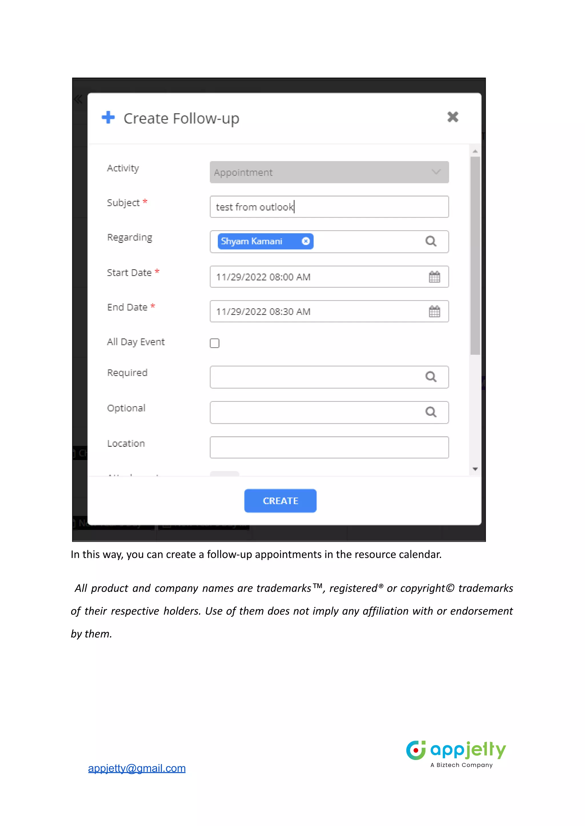 AppJetty_ Microblog_ How to Create a Follow-Up Appointment in Resource Calendar in Dynamics 365.pdf