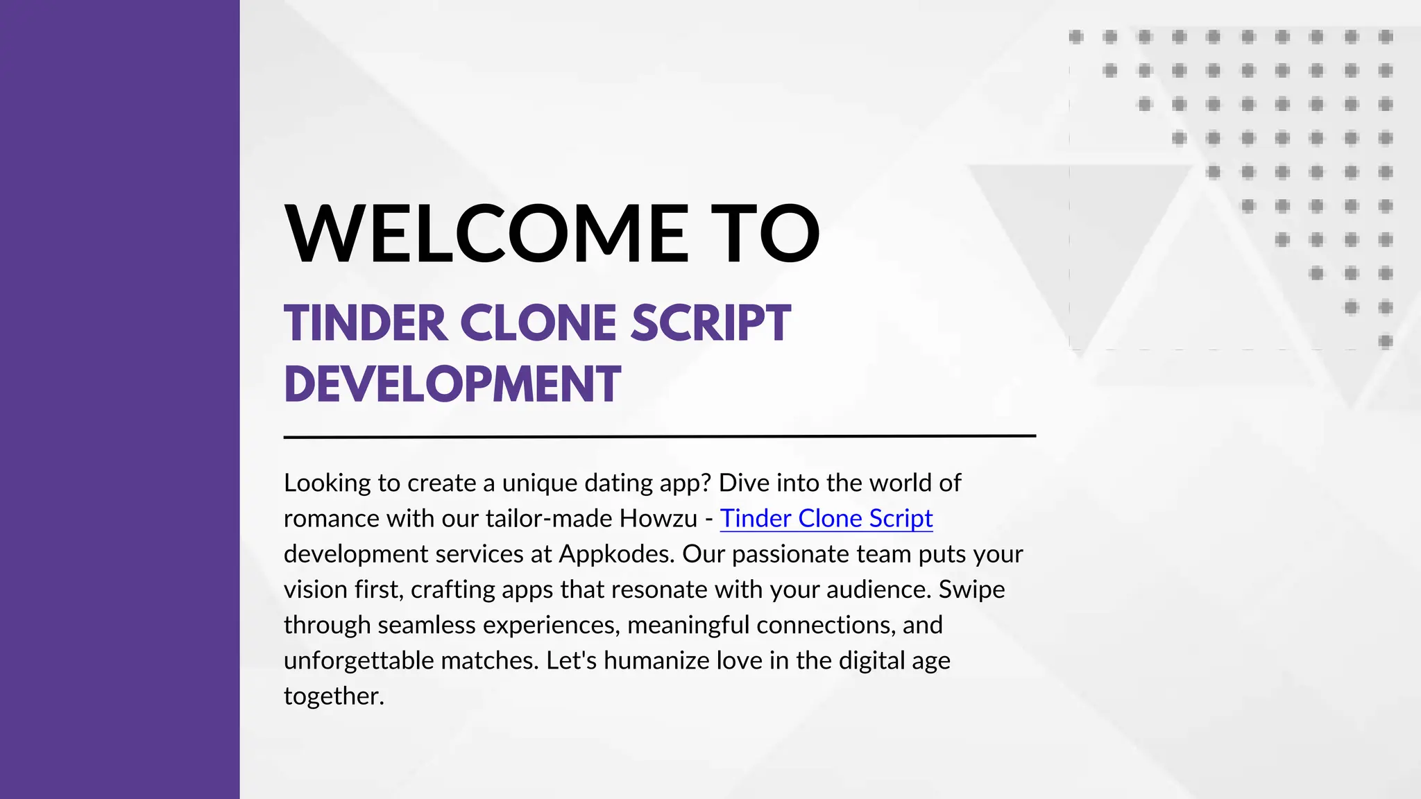 Appkodes Tinder Clone Script with Customisable Solutions.pptx