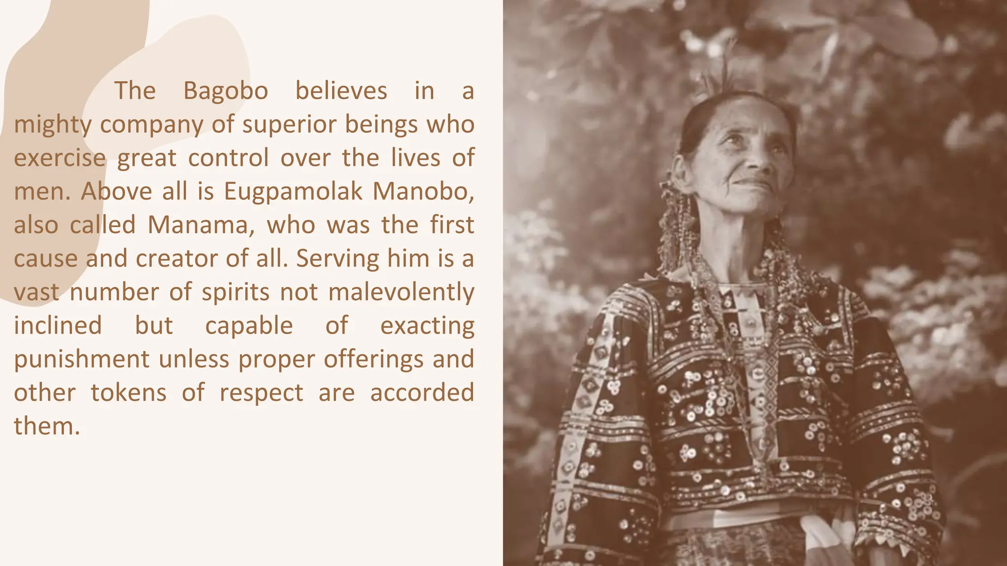 APPLAI ethnolinguistic group AND BAGOBO ethnolinguistic group in the ...