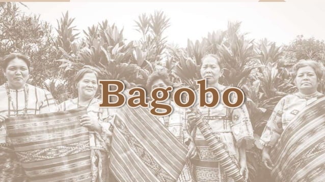 APPLAI ethnolinguistic group AND BAGOBO ethnolinguistic group in the ...