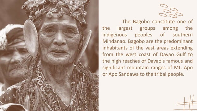 APPLAI ethnolinguistic group AND BAGOBO ethnolinguistic group in the ...