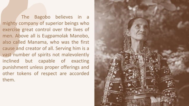 APPLAI ethnolinguistic group AND BAGOBO ethnolinguistic group in the ...