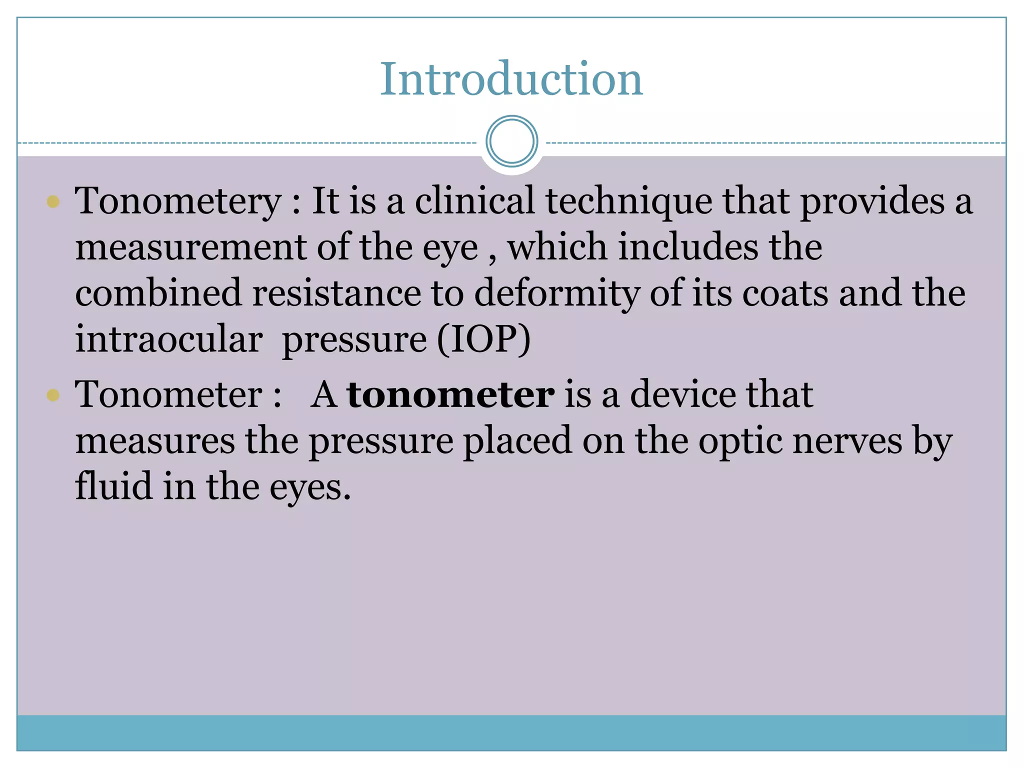 Tonometry | PPTX