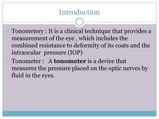 Tonometry | PPTX