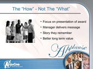 Applause: Newton Mfg's Recognition Program | PPT