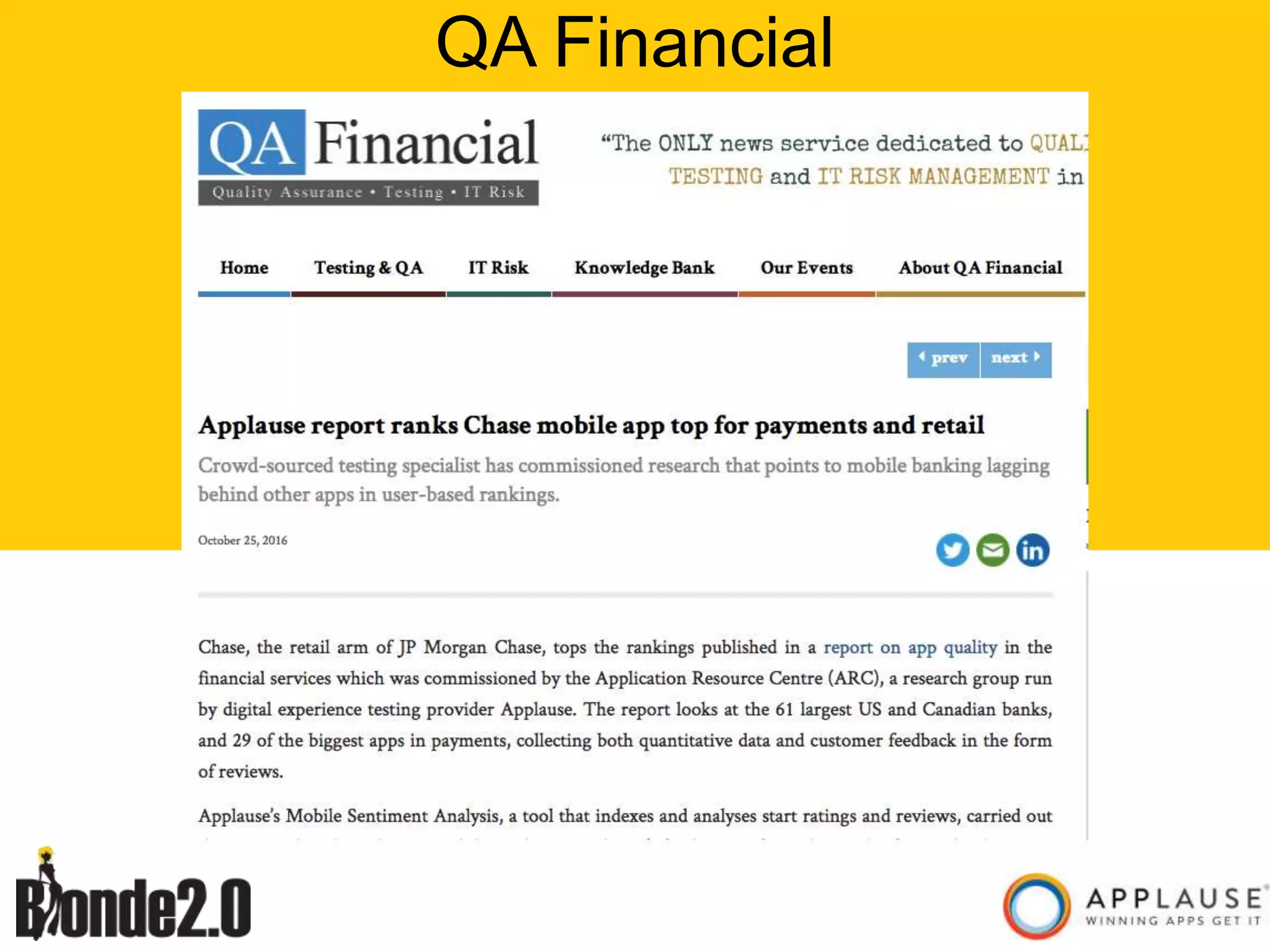 Applause case study | PPT