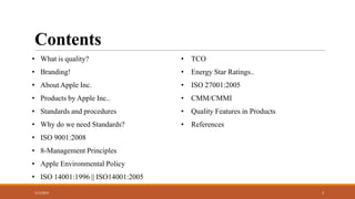 Apple quality policy | PPTX