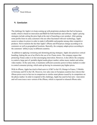 Apple's Pricing Strategy | DOCX