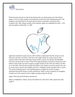 Apple's Pricing Strategy | DOCX