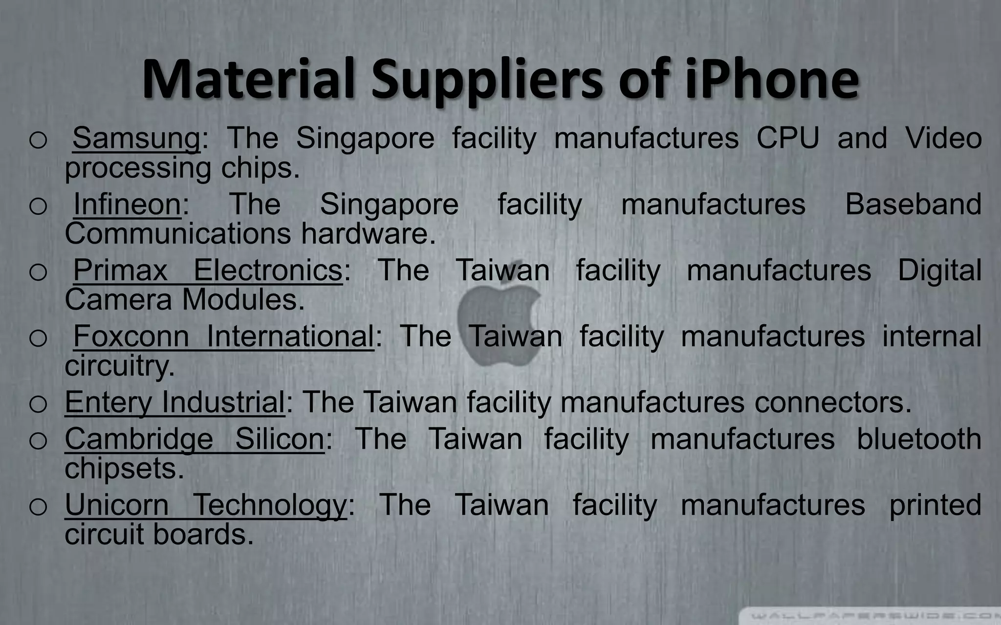 Apple supply chain management | PPTX