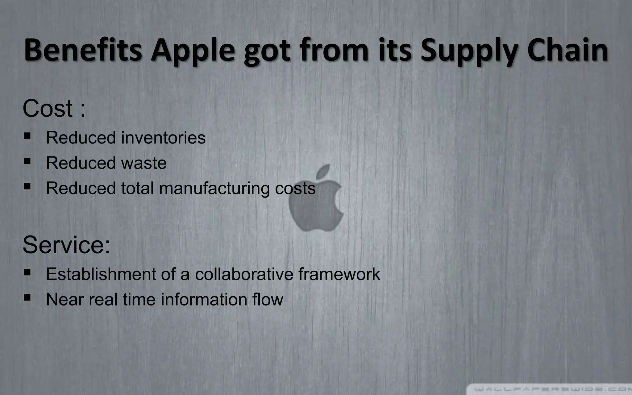 Apple supply chain management | PPTX