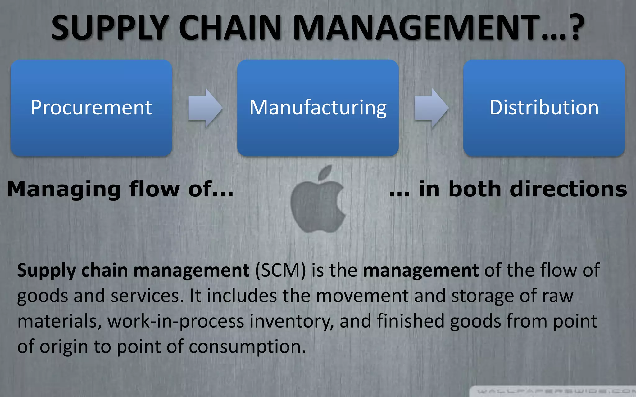 Apple supply chain management | PPTX