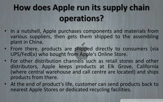 Apple supply chain management | PPTX