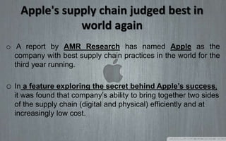 Apple supply chain management | PPTX