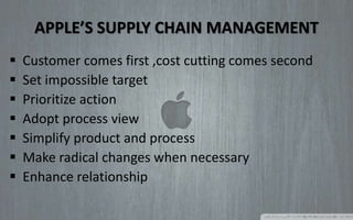 Apple supply chain management | PPTX