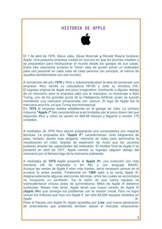 Historia de Apple y sus ordenadores | PDF