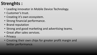 SWOT analysis of Apple | PPTX