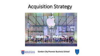 Apple - Tech Aquisitions | PPT