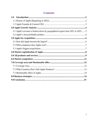 Overview of Apple Incorporation | PDF