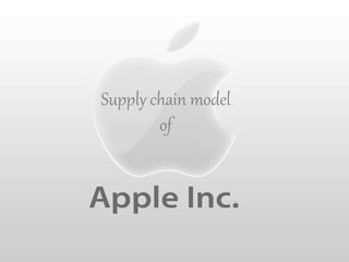 Apple supply chain management | PPTX