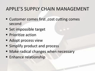 Apple supply chain management | PPTX