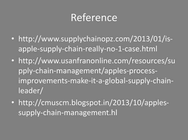 Apple supply chain management | PPTX
