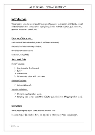 Apple servqual model, 30 elements of value, nps, mds, customer journey ...