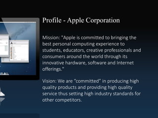 Apple strategic management | PPTX