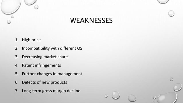 SWAT Analyse of Apple inc | PPTX | Tablets and E-readers | Consumer ...