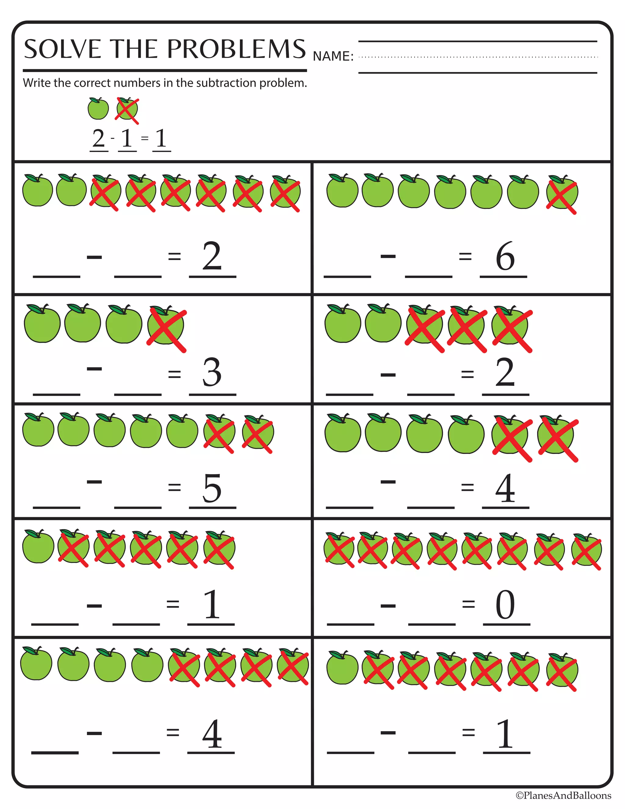 Apple addition and subtraction | PDF