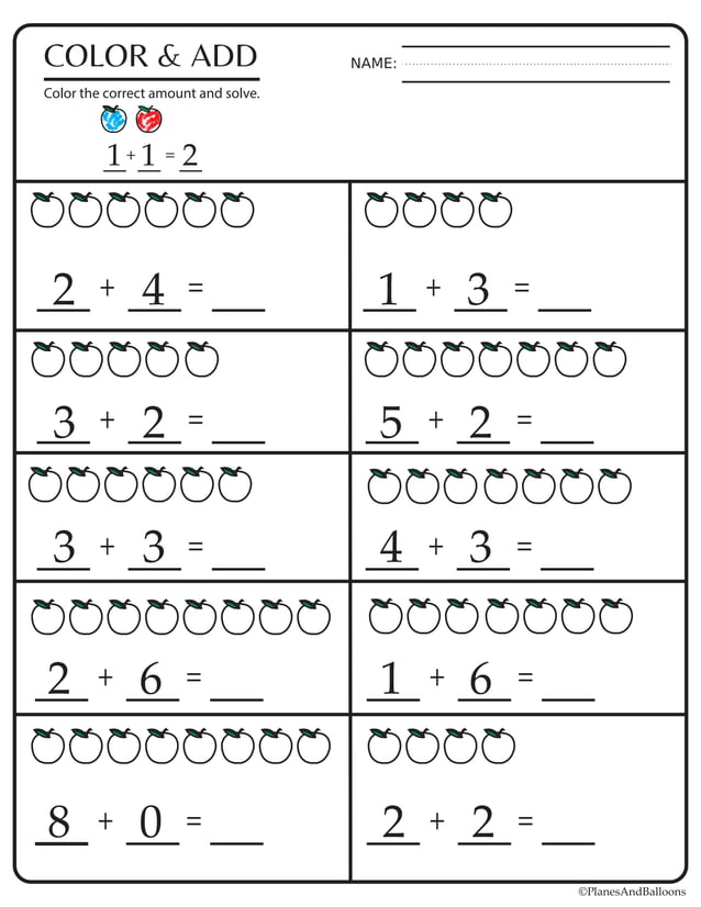 Apple addition and subtraction | PDF