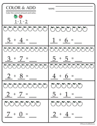 Apple addition and subtraction | PDF | Education