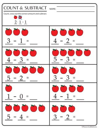 Apple addition and subtraction | PDF