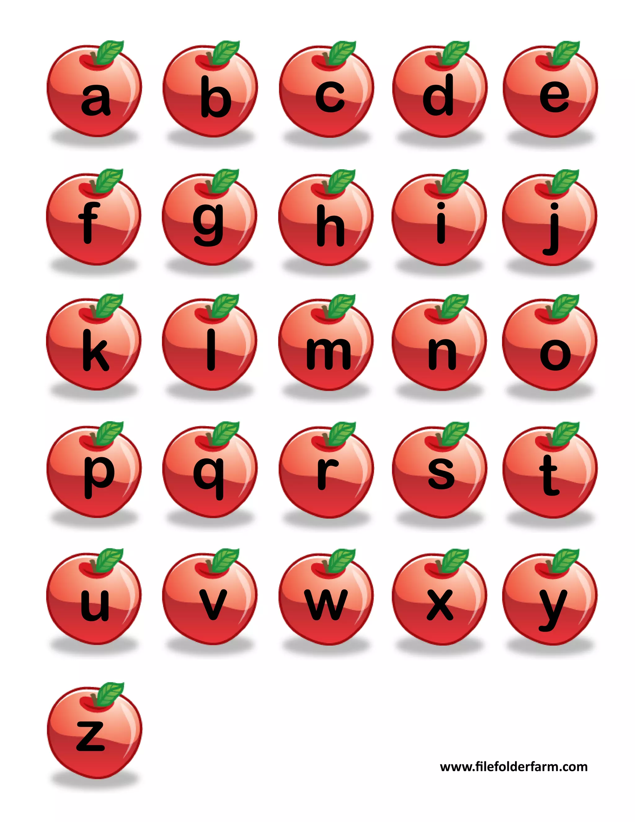 ALFABETO de Manzanas (Apple alphabet matching) | PDF