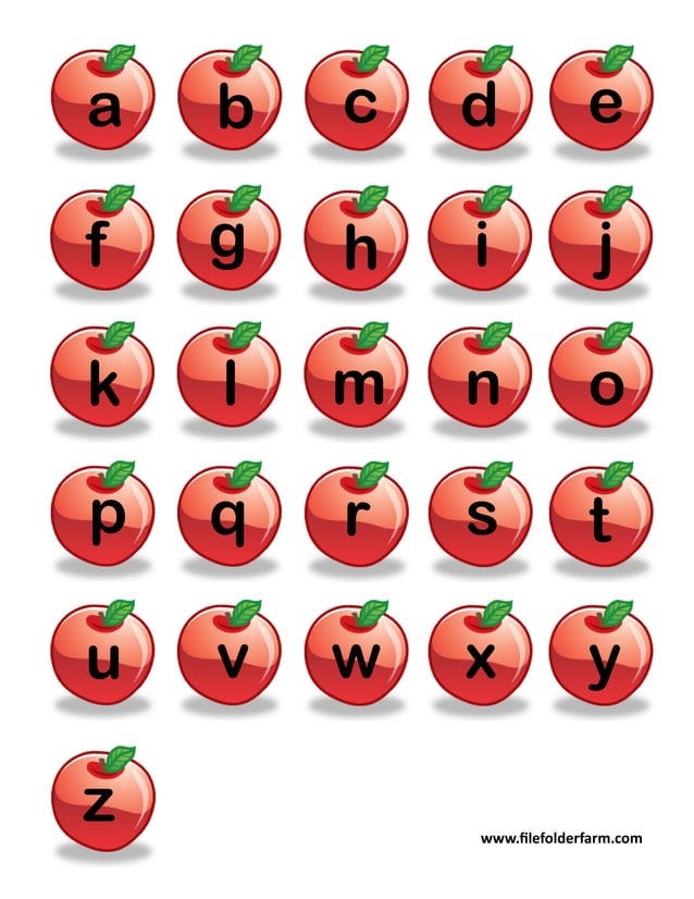 ALFABETO de Manzanas (Apple alphabet matching) | PDF