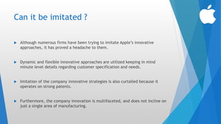 Design Thinking and Innovation at Apple Inc | PPTX