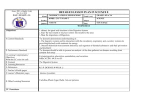 CLASSROOM OBSERVATION 1 SCIENCE GARDE 8 NARRA | DOCX