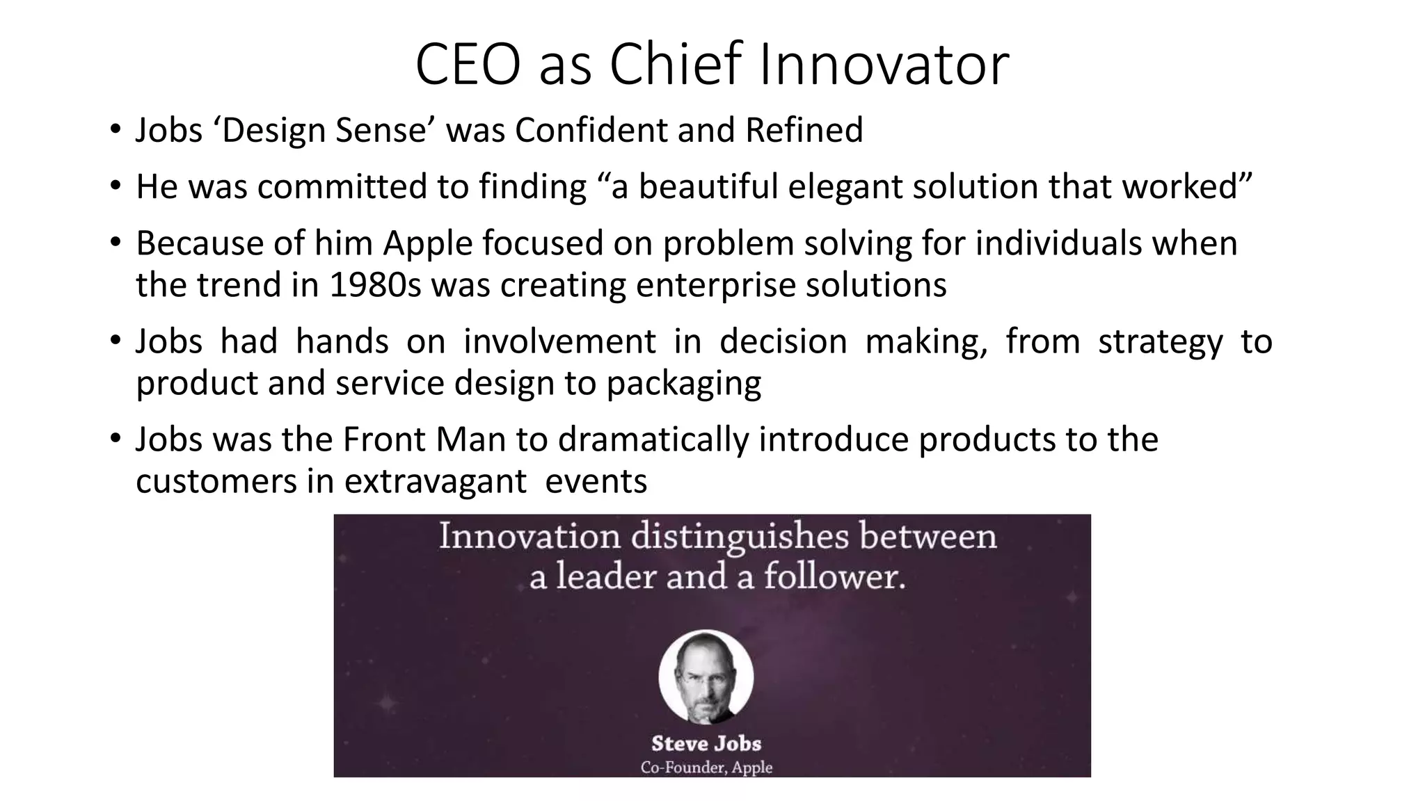 Design Thinking and Innovation at Apple | PPTX