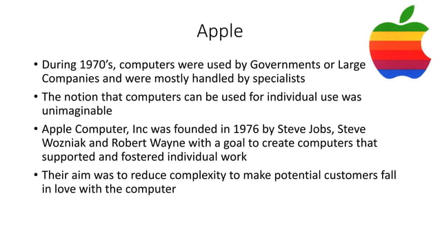 Design Thinking and Innovation at Apple | PPTX | Computing | Technology ...