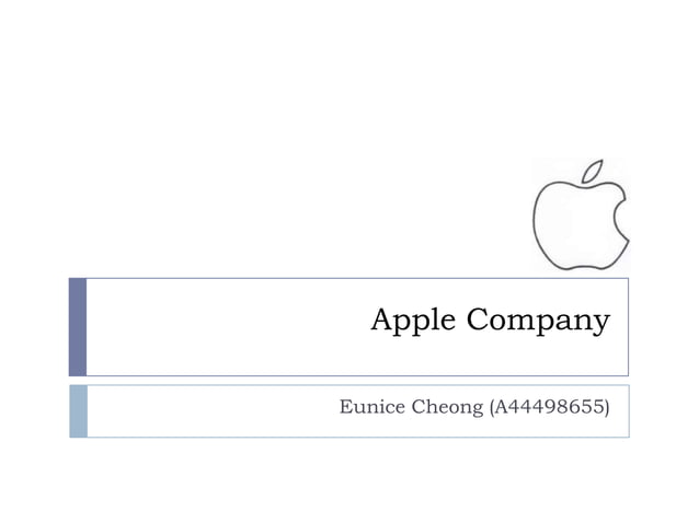 Apple company presentation | PPT