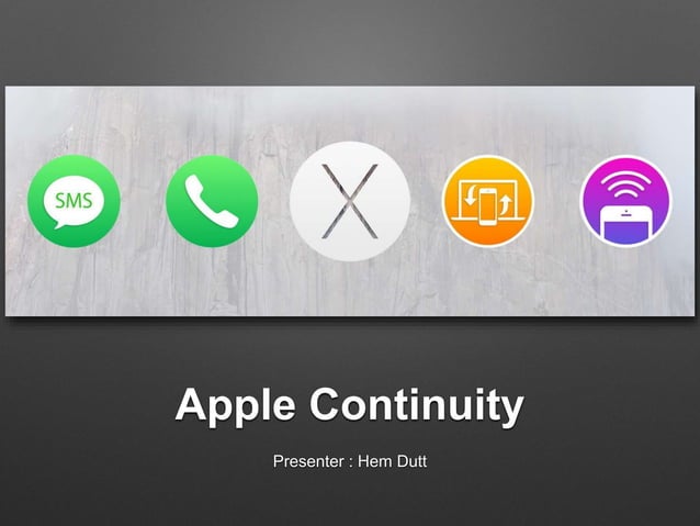 Apple continuity | PPT