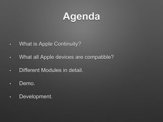 Apple continuity | PPT