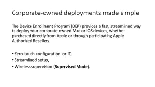 Apple DEP - MDM Automation | PPT