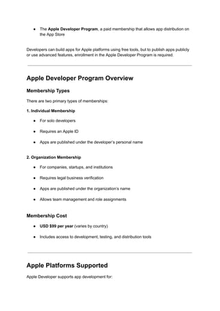 Apple Developer_ A Complete Guide for iOS, macOS, and App Ecosystem ...