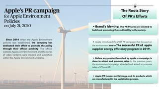 Apple Environment, A PR Campaign | PPT
