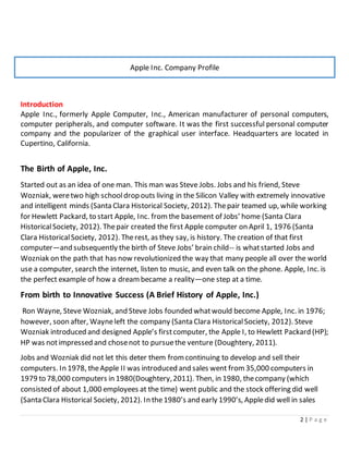 Apple inc. document | DOCX