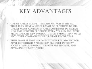 Apple Final Presentation. Business 109 | ODP