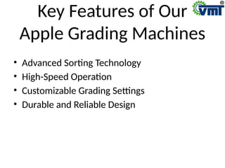 Revolutionizing Fruit Sorting: The Ultimate Apple Grading Machine | PPTX