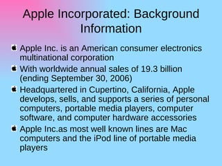 Apple Inc Ad Campaign | PPT